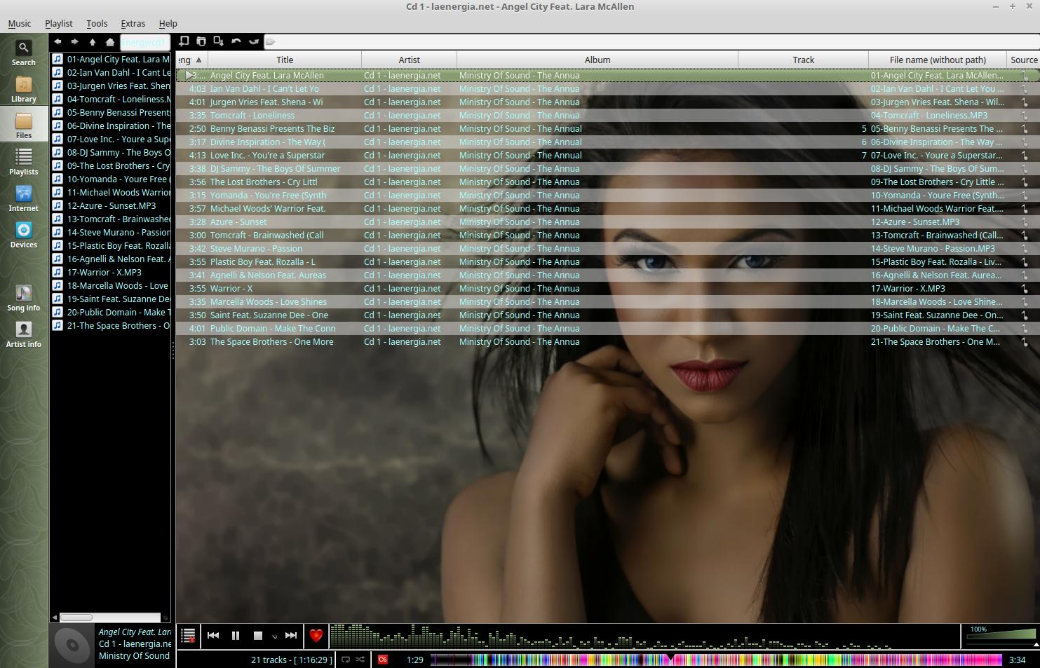 Clementine great Linux music player - Softhints