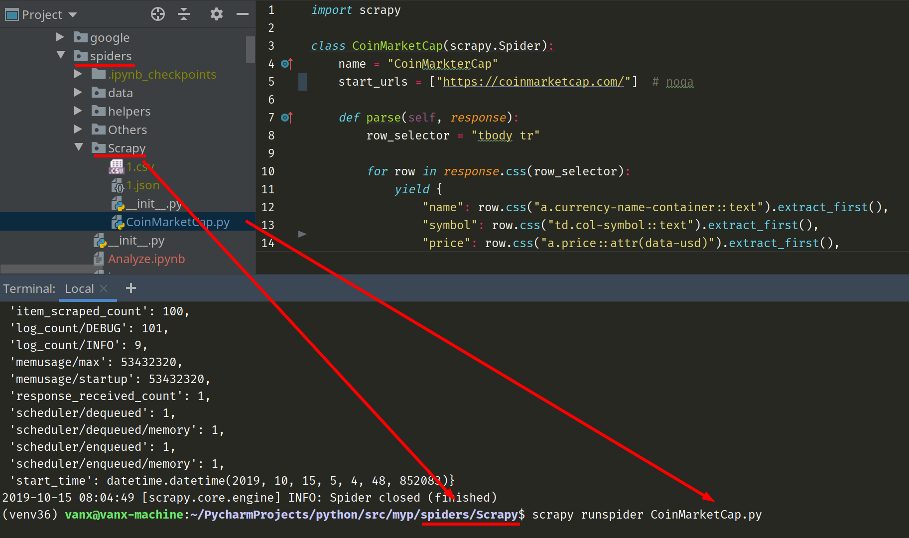 Run And Debug Scrapy Projects With PyCharm Softhints