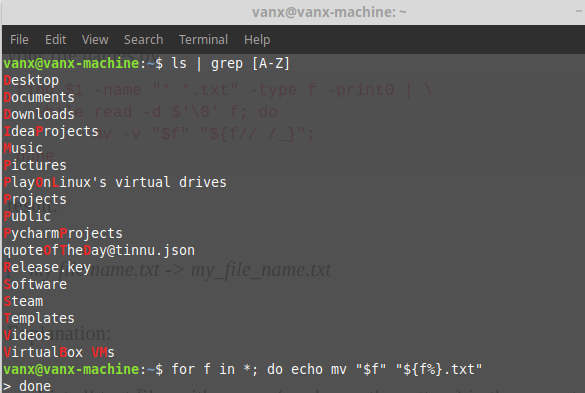 Linux Rename File Add Suffix Replace Space Lower And Upper Case 