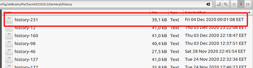 How To Edit Terminal History In Pycharm IntelliJ