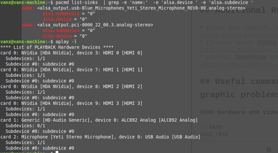 Linux Mint identify, fix sound problems, set default device - Softhints